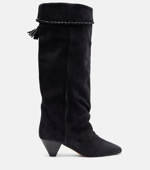 Isabel Marant Étoile Elita 55 Suede Boots - Black