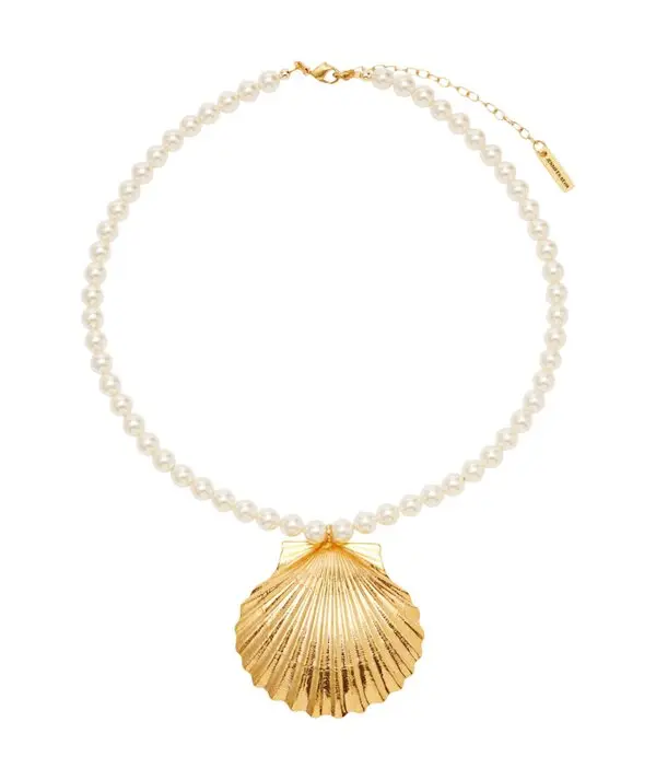 JENNIFER BEHR Siren Faux Pearl Necklace - White