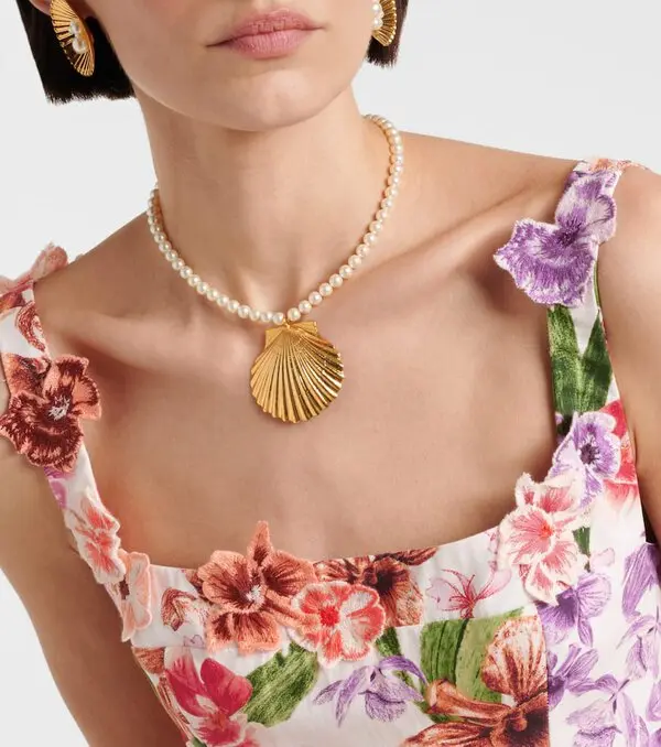 JENNIFER BEHR Siren Faux Pearl Necklace