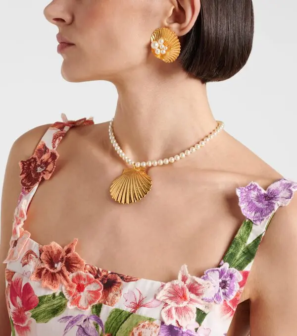 JENNIFER BEHR Siren Faux Pearl Necklace
