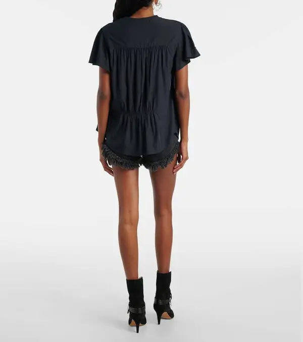 Isabel Marant Étoile Synda Gathered Top - Black