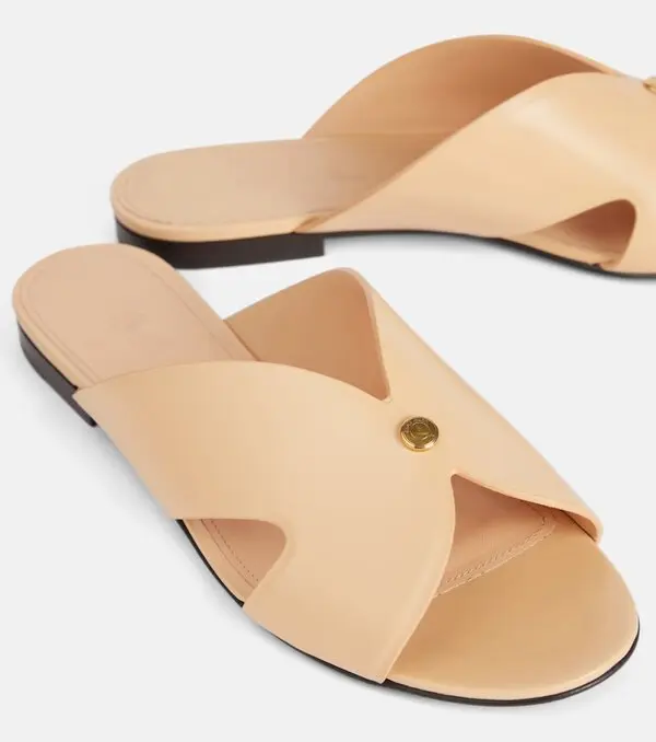 Loro Piana Vera Leather Sandals - Beige