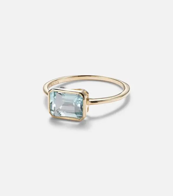 Mateo 14kt Yellow Ring With Topaz - Gold