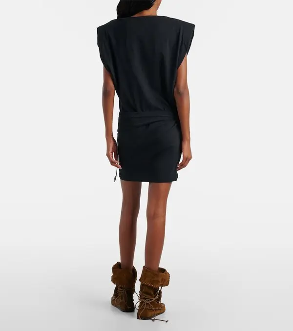 Isabel Marant Étoile Marielle Draped Minidress - Black