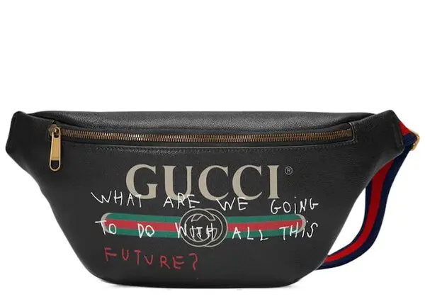 Gucci Coco Capitan Logo Belt Bag - Black