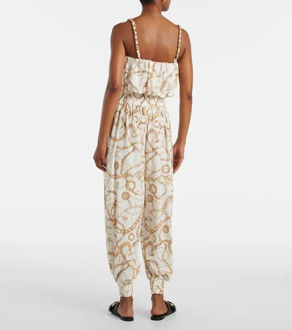 Balmain Chain Printed Jumpsuit