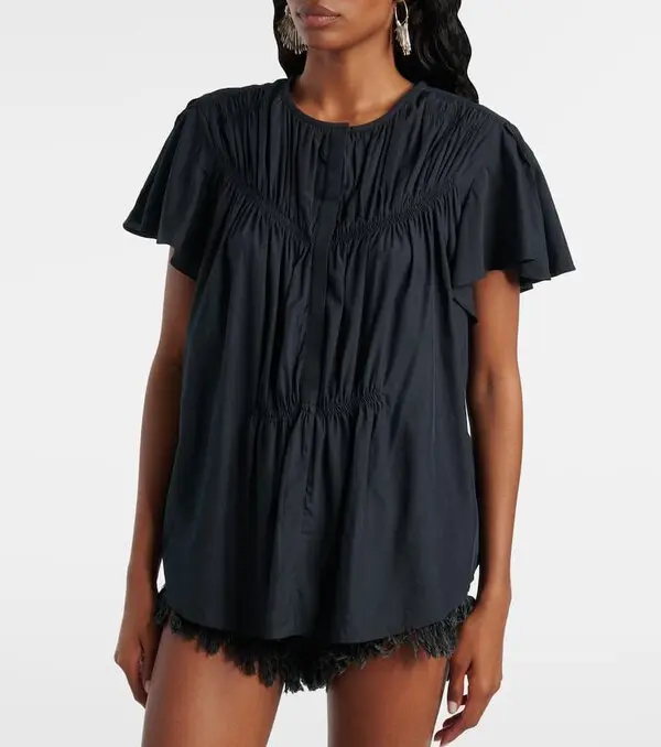 Isabel Marant Étoile Synda Gathered Top