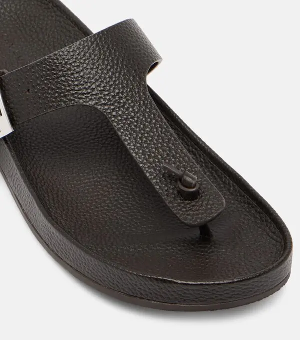 Tory Burch Mellow Leather Thong Sandals - Brown