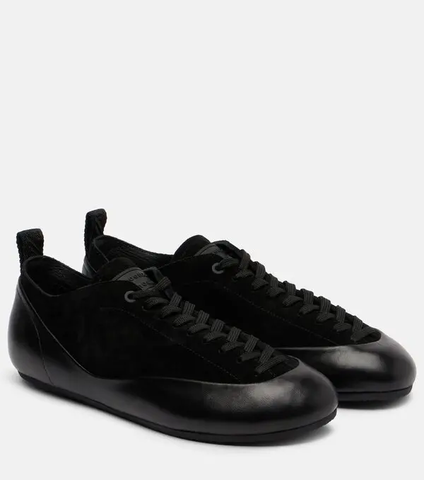 Proenza Schouler Arcadia Suede And Leather Sneakers - Black