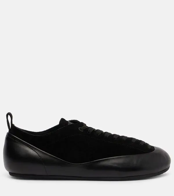 Proenza Schouler Arcadia Suede And Leather Sneakers - Black