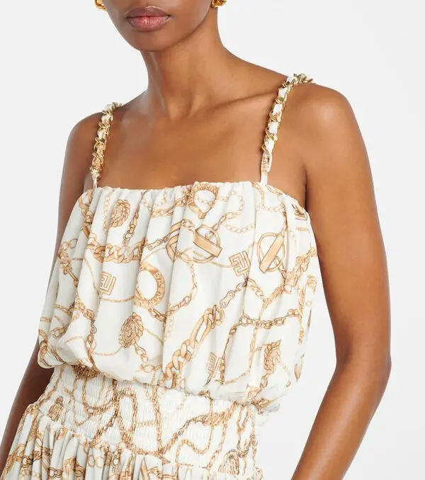 Balmain Chain Printed Jumpsuit