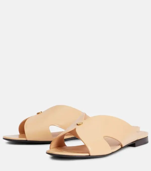 Loro Piana Vera Leather Sandals - Beige