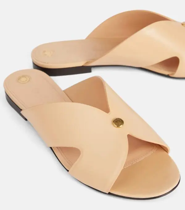 Loro Piana Vera Leather Sandals - Beige