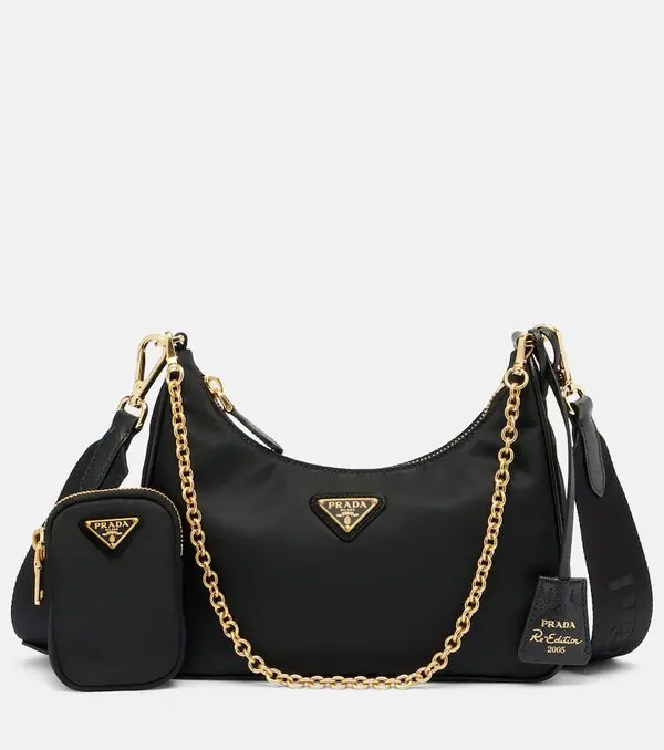 Prada Re-edition 2005 Re-nylon Shoulder Bag - Black
