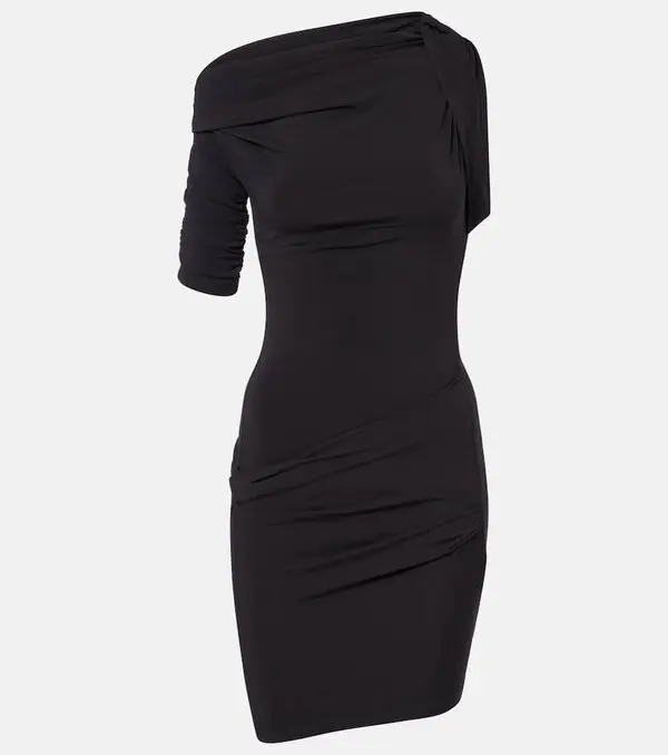 Jacquemus Draped Jersey Minidress - Blue