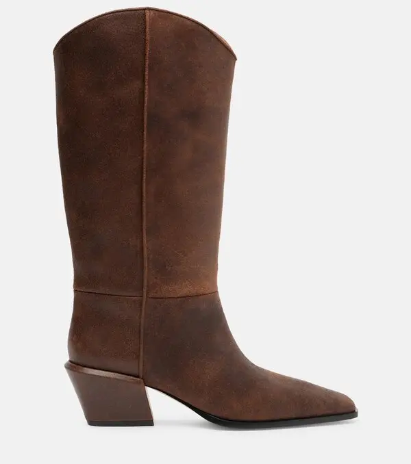 Paris Texas Bettina Leather Cowboy Boots - Brown