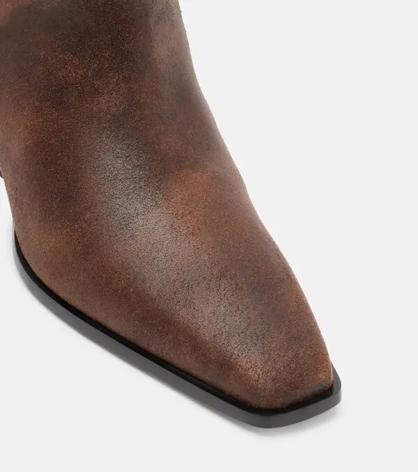Paris Texas Bettina Leather Cowboy Boots - Brown