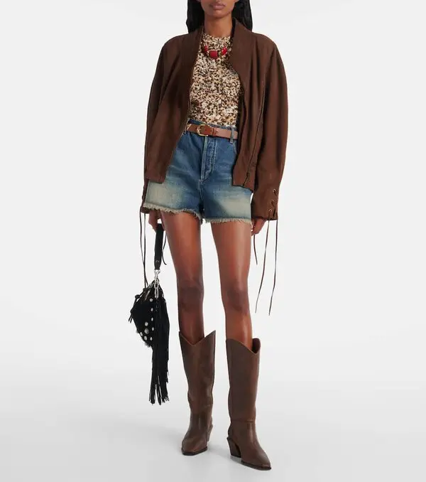 Paris Texas Bettina Leather Cowboy Boots - Brown