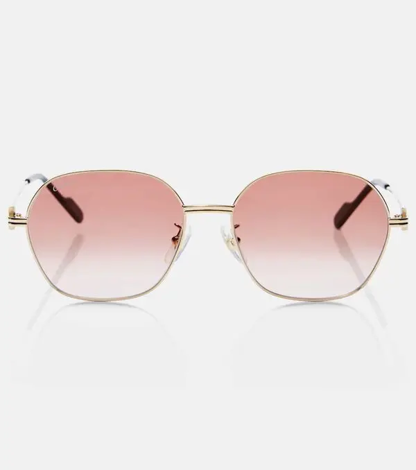 Cartier Premiere De Oval Sunglasses - Gold