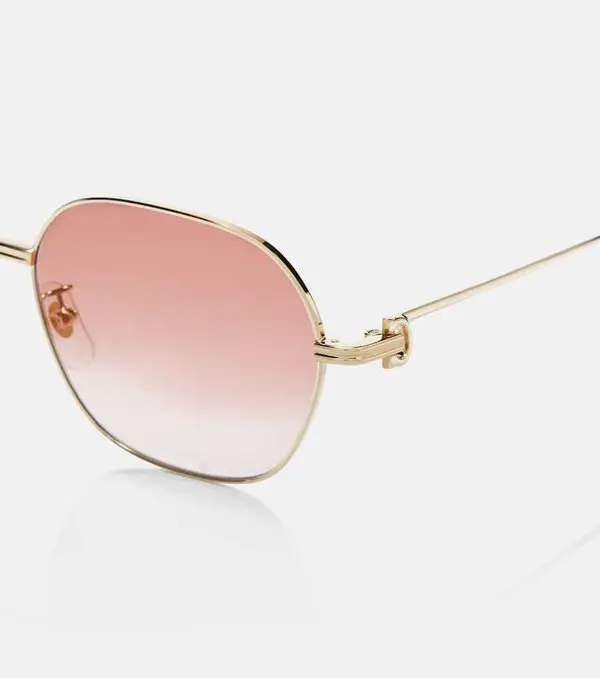 Cartier Premiere De Oval Sunglasses - Gold