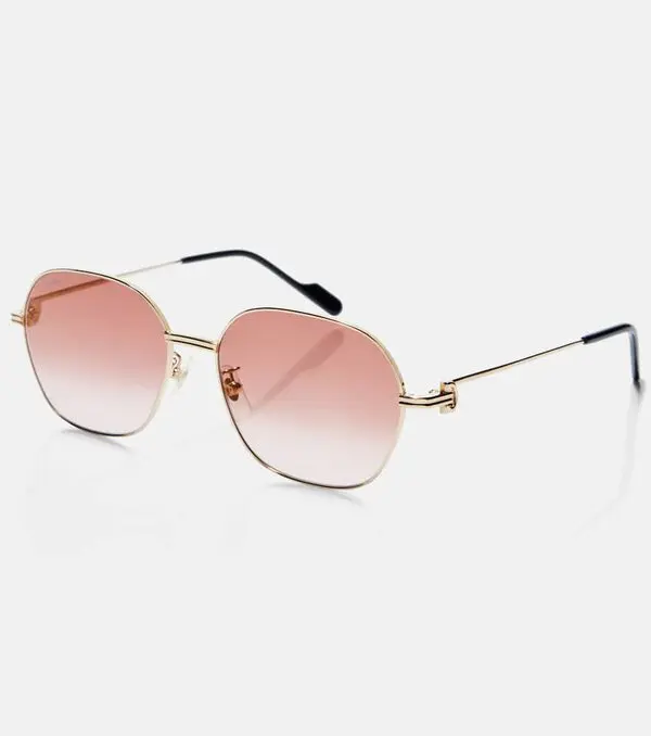 Cartier Premiere De Oval Sunglasses - Gold