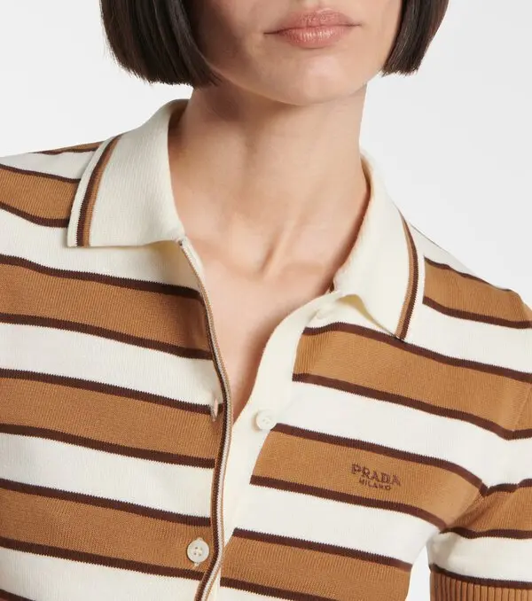 Prada Striped Cotton Top