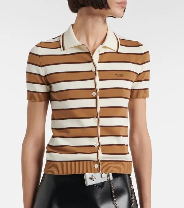 Prada Striped Cotton Top