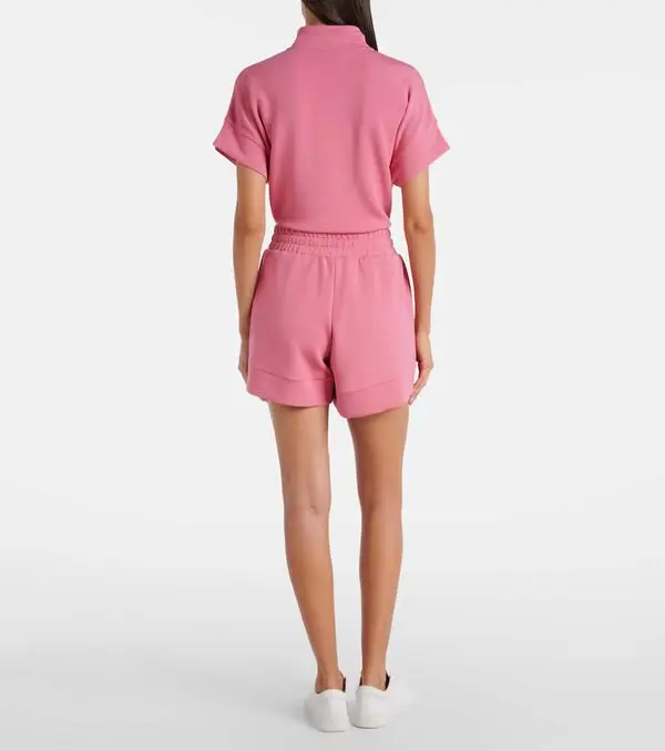 Varley Atrium High-rise Jersey Shorts - Pink