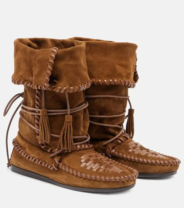 Isabel Marant Étoile Winki Suede Ankle Boots - Brown