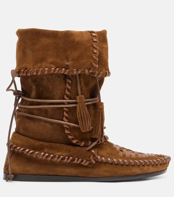 Isabel Marant Étoile Winki Suede Ankle Boots - Brown