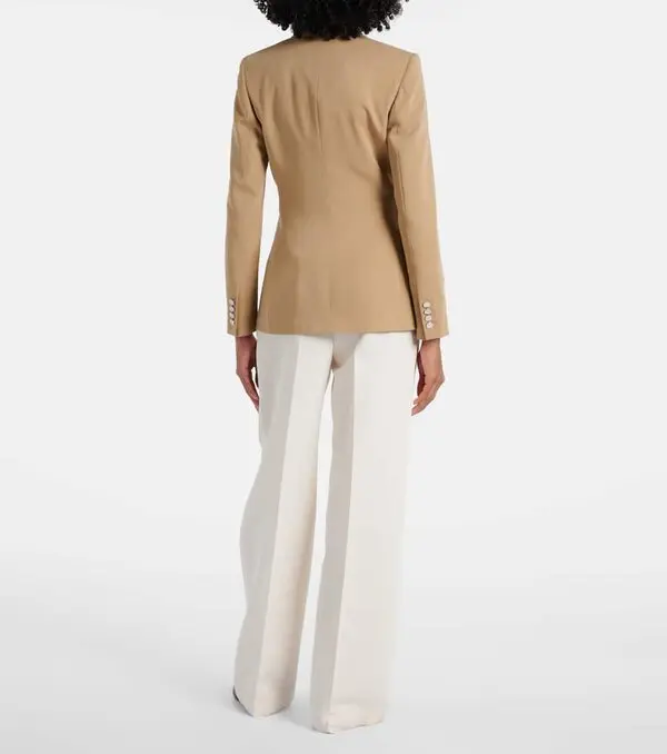Ralph Lauren Parker Wool Gabardine Blazer - Beige