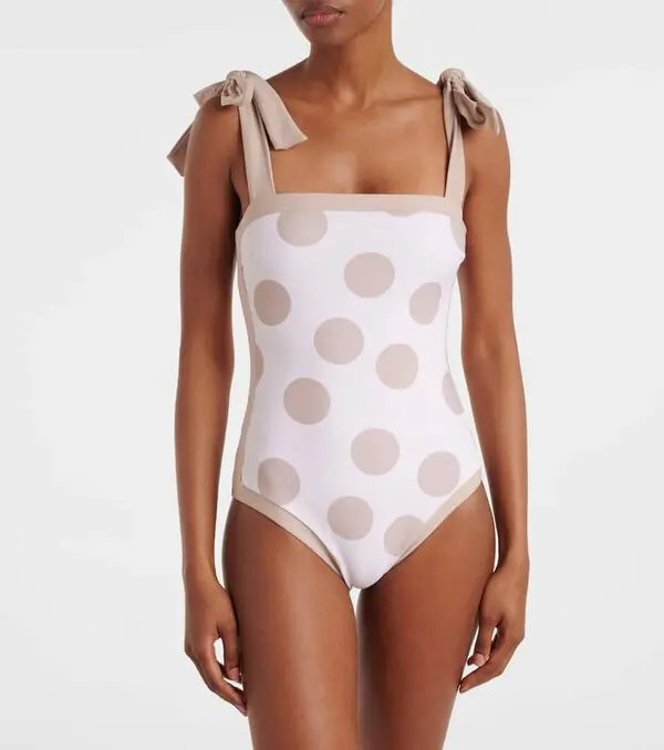 Simkhai Piper Polka-dot Swimsuit