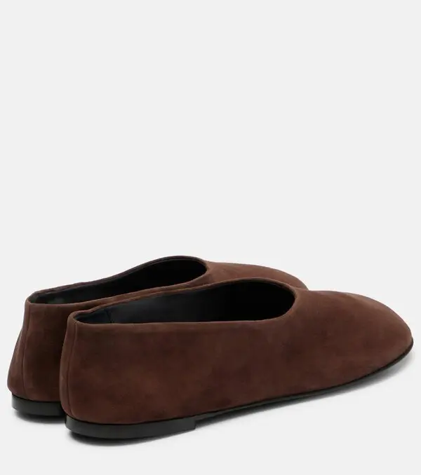 Proenza Schouler Glove Suede Ballet Flats - Brown