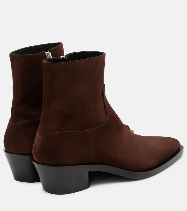 Proenza Schouler Bronco Suede Ankle Boots - Brown