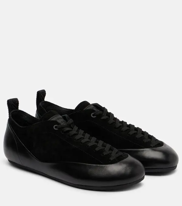 Proenza Schouler Arcadia Suede And Leather Sneakers - Black
