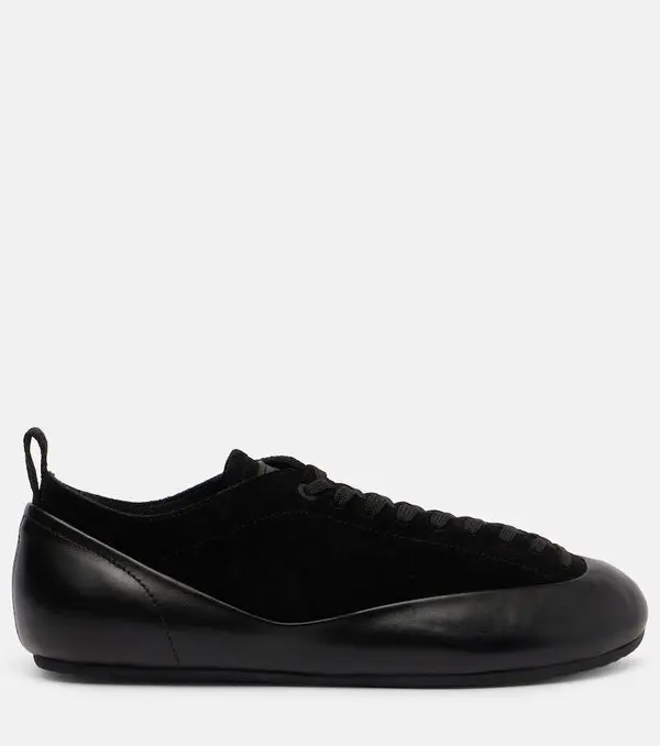 Proenza Schouler Arcadia Suede And Leather Sneakers - Black