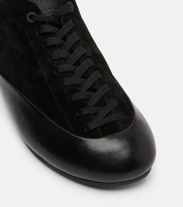 Proenza Schouler Arcadia Suede And Leather Sneakers - Black