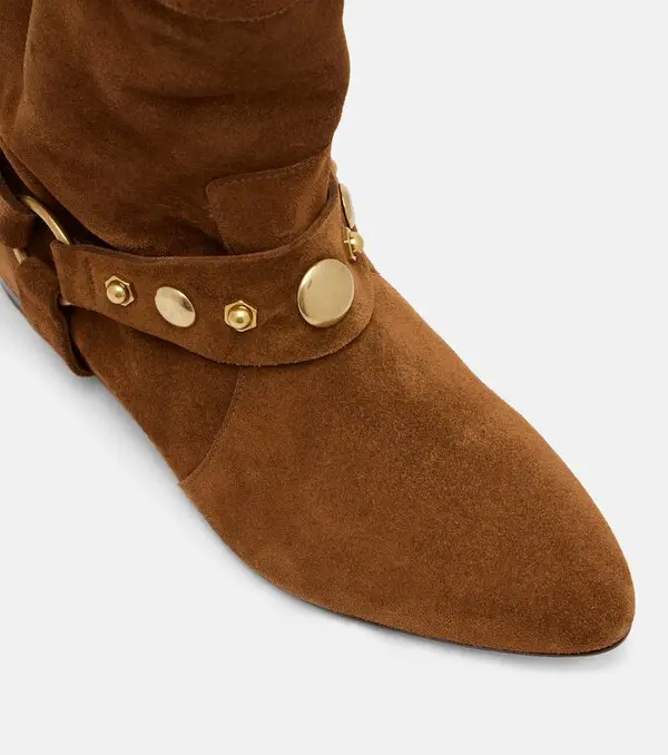 Isabel Marant Étoile Stania Studded Suede Ankle Boots