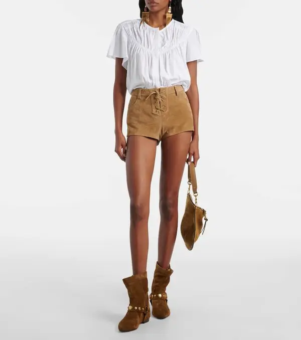 Isabel Marant Étoile Stania Studded Suede Ankle Boots