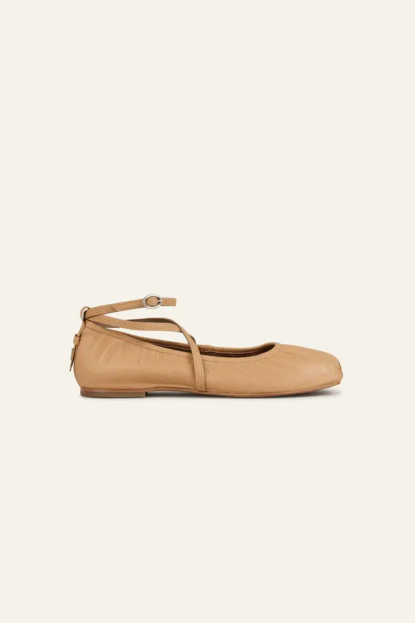 Ba&sh Calda Ballet Flat - Yellow