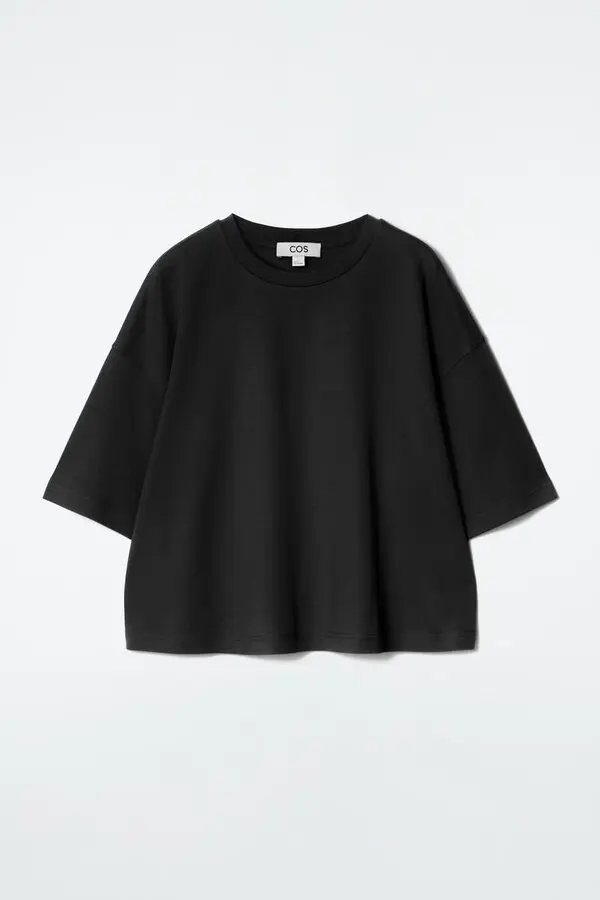 Cos Oversized Boxy T-shirt - Black