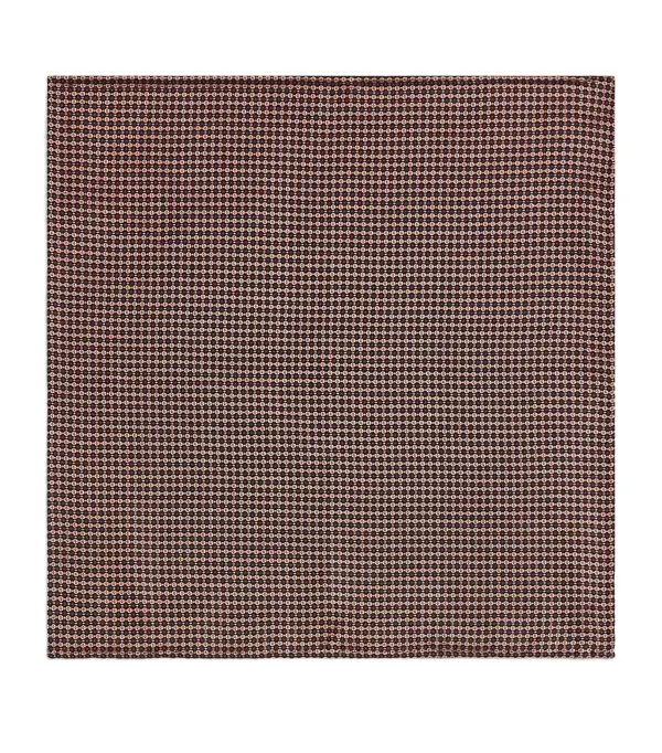 Harrods Silk Jacquard Pocket Square - Navy