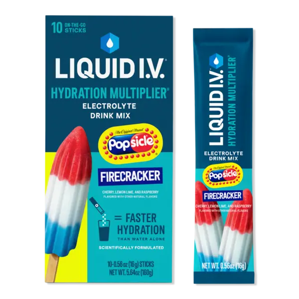 LIQUID I.V. Hydration Multiplier Electrolyte Drink Mix Popsicle Firecracker - One-color