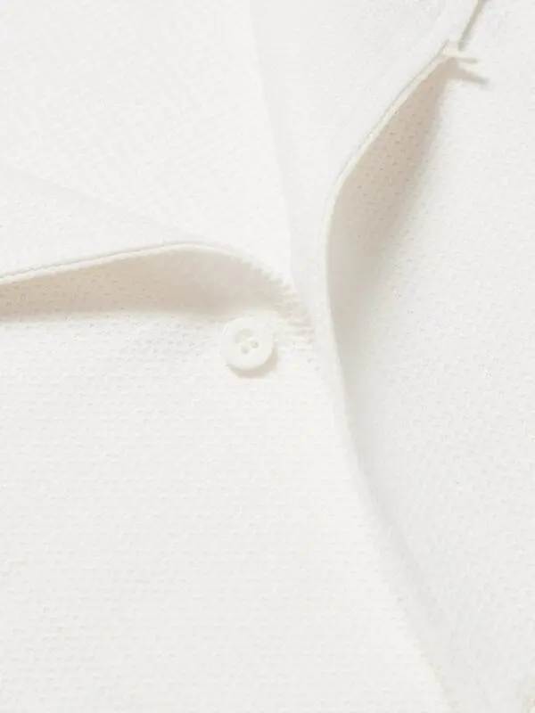 Sunspel Convertible-collar Cotton-piqué Polo Shirt