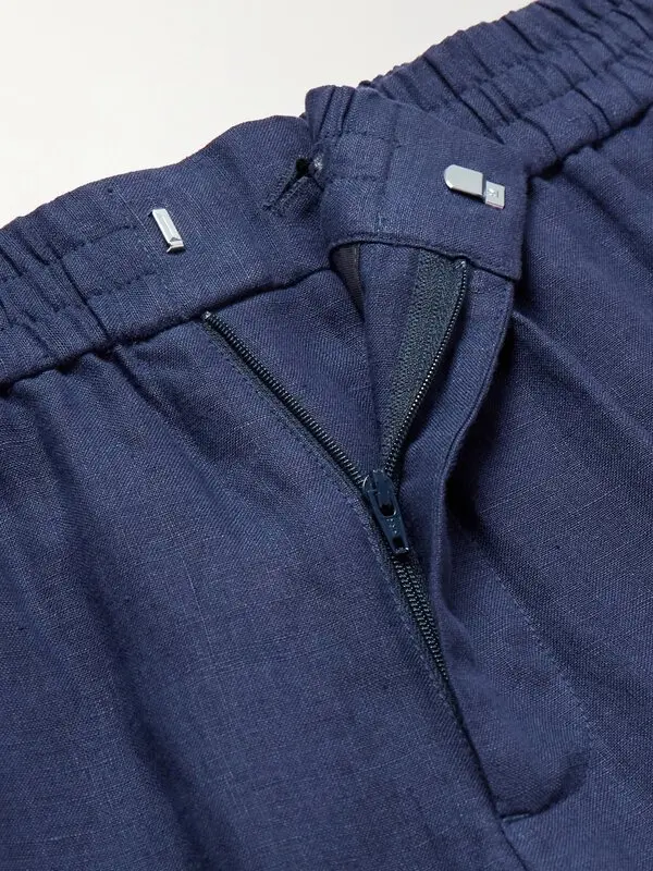 Sunspel Slim-fit Straight-leg Linen Trousers