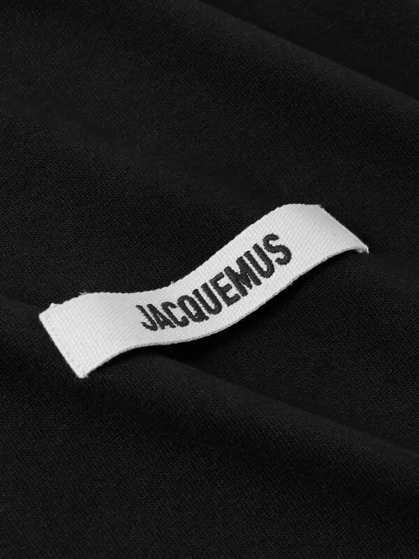 Jacquemus Logo-appliquéd Cotton-jersey T-shirt - Black