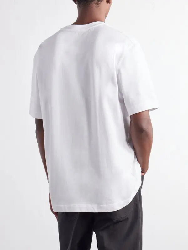 Jacquemus Logo-appliquéd Cotton-jersey T-shirt - White