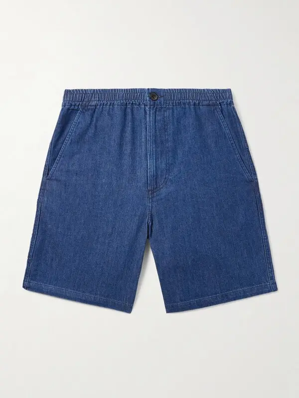 A.p.c. Norris Straight-leg Denim Shorts - Blue