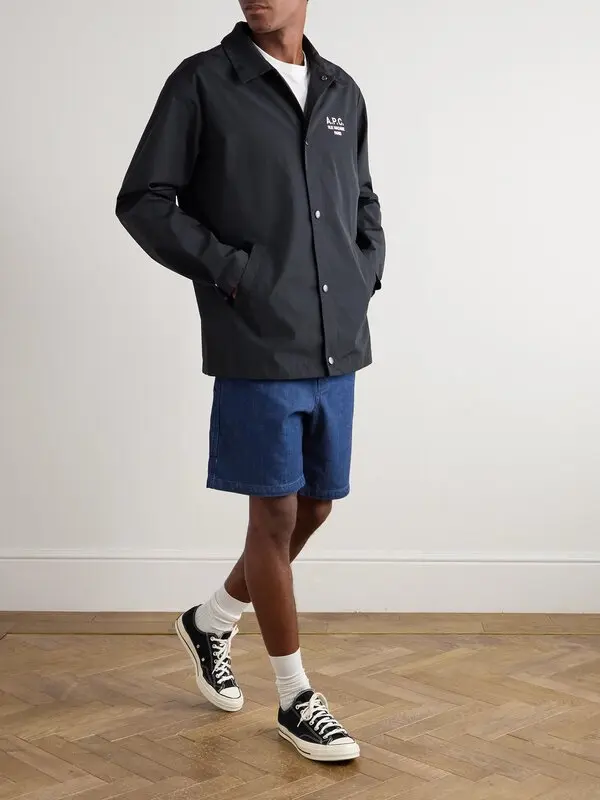 A.p.c. Norris Straight-leg Denim Shorts - Blue