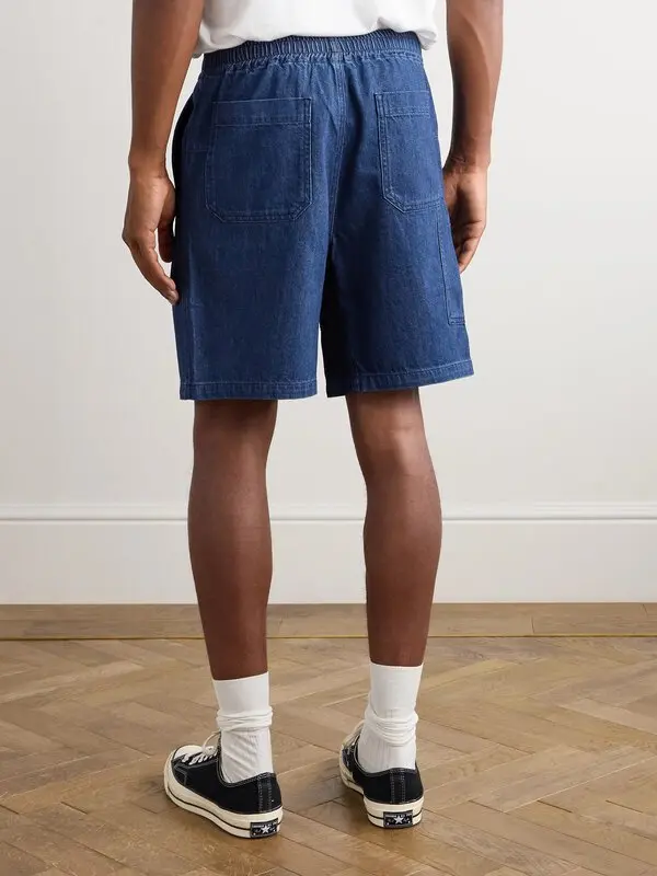 A.p.c. Norris Straight-leg Denim Shorts - Blue